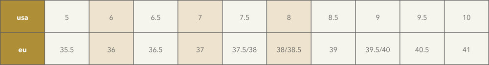footwear size guide – scarpa