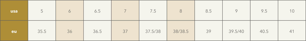 footwear size guide – scarpa