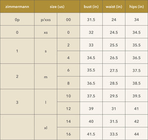 zimmermann size guide – scarpa