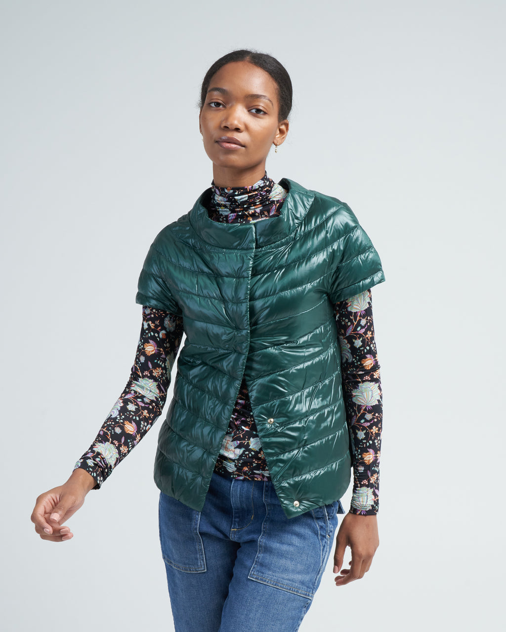 Herno Iconico Emilia Nylon Ultralight Capsleeve Green – scarpa