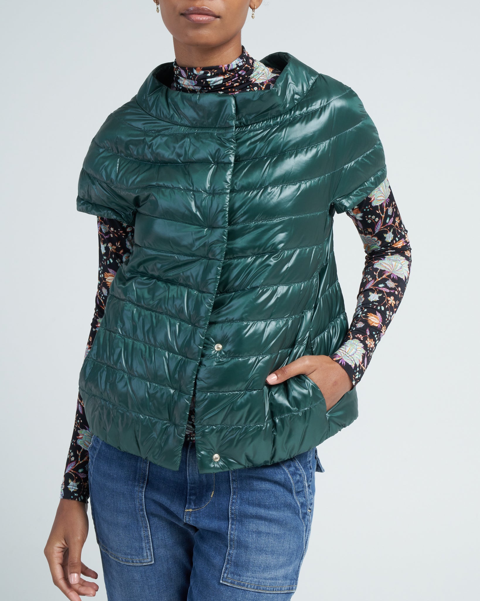 Herno Iconico Emilia Nylon Ultralight Capsleeve Green – scarpa