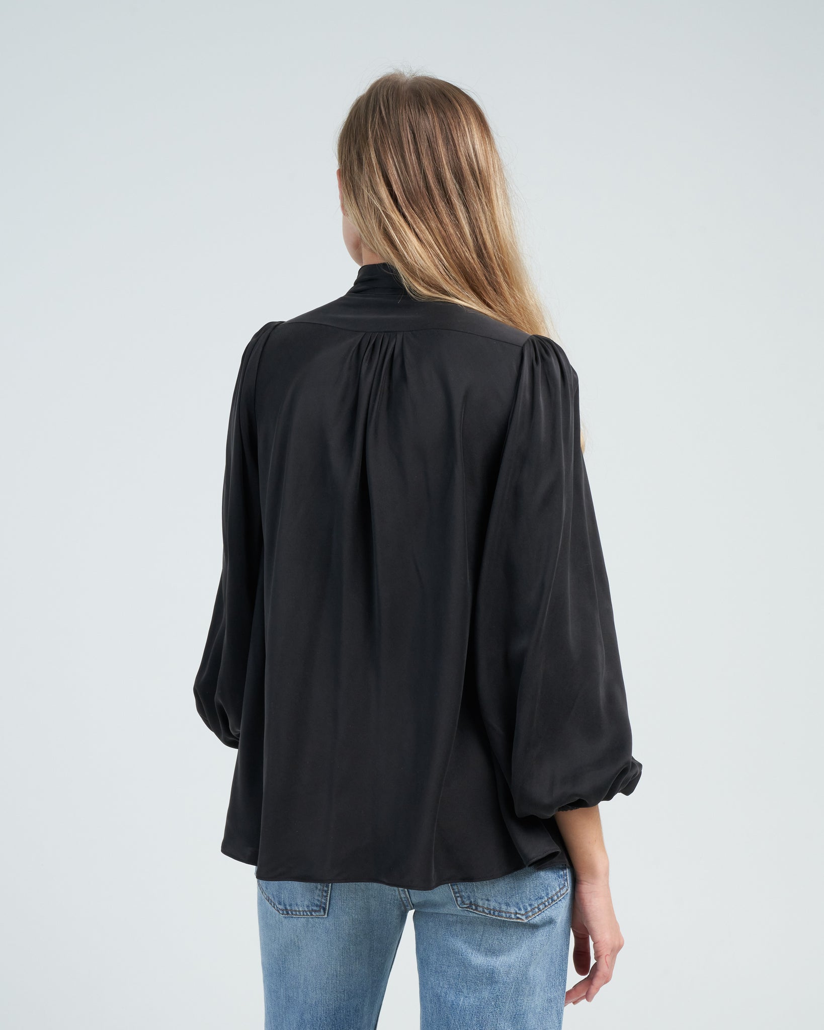 Zimmermann Silk Billow Blouse Black – scarpa